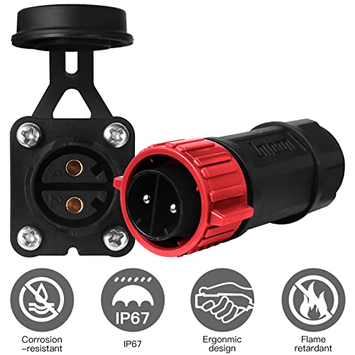 Snapklik.com : Trolling Motor Plug Receptacle Set, 12V/24V/ 36V/48V ...