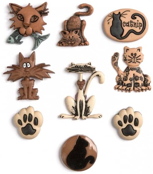 Amazon.com: Dress It Up Alley Cats Buttons - per Pack