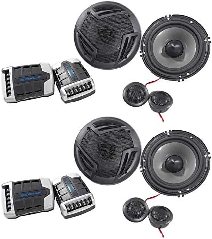 Amazon.com: Rockville (2) Pairs RV65.2C 6.5" Component Car Speakers ...