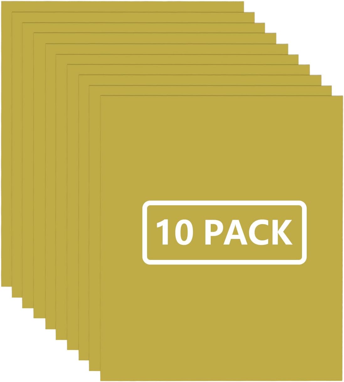 Amazon.com: FUNKAKA Golden HTV Heat Transfer Vinyl Bundle, 12" x 10 ...