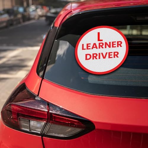 ISEE 360 2 PCs Reflective L Board Learner Driver Car Sticker for Window ...