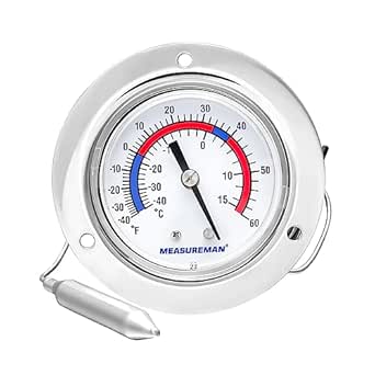 MEASUREMAN Vapor Capillary Flanged Panel Mount Refrigeration ...