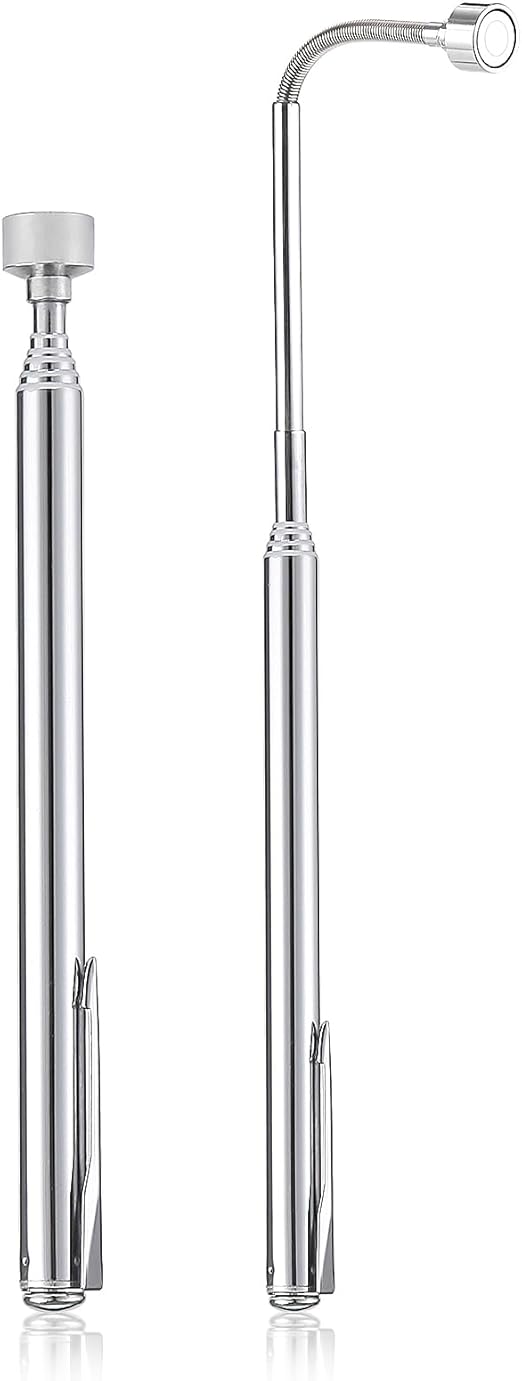Rechabite 2 Pieces 5 LBS Flexible Magnetic Pickup Tool Set, 23.6 ...
