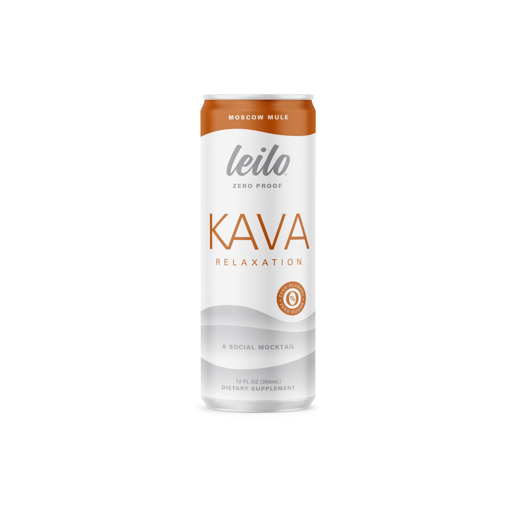 Leilo Kava Powered Moscow Mule Mocktail Drink 12 Pack Sugar ...