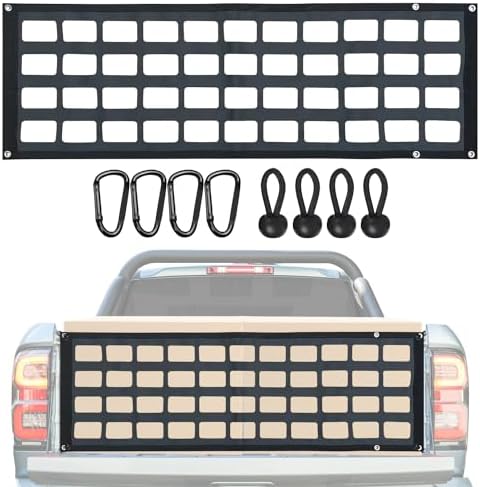 Tailgate Net for Pickup Truck Bed - Cargo Trucks Bed Divider for Full ...