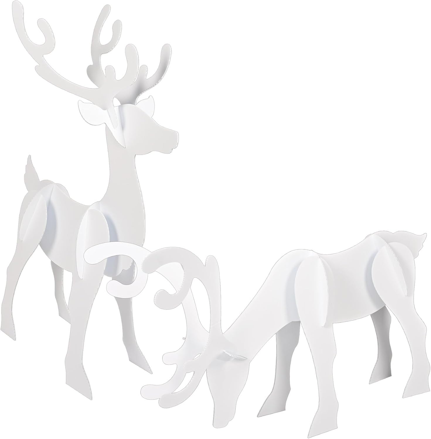 Amazon.com: Beistle 2 Piece Plastic Reindeer Photography Props for ...