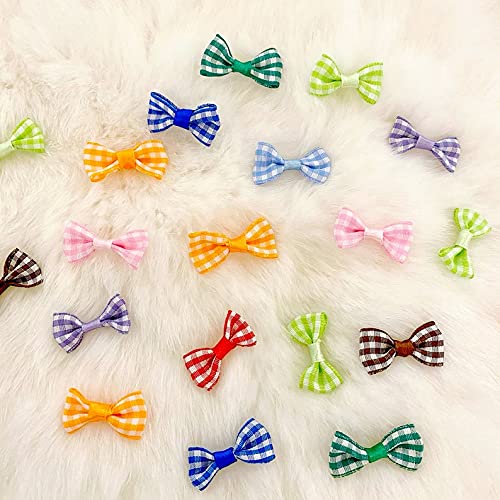 Amazon.com: 15 Mixed Mini Bowties, Small Craft Bows, Gingham Bows ...