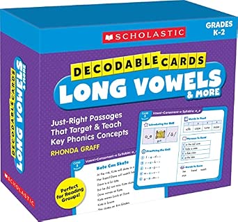 Amazon.com: Decodable Cards: Long Vowels & More: 0078073614318: Graff ...