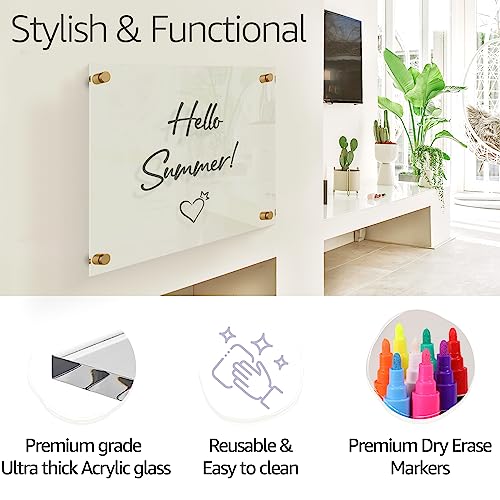 Snapklik.com : Premium Ultra-Clear Acrylic Dry Erase Writing Board ...