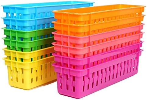 Amazon.com: CertBuy 36 Pack Classroom Pencil Organizer Basket for Desk ...