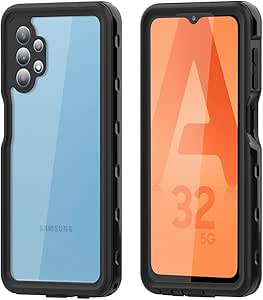 Amazon.com: DINGXIN for Samsung Galaxy A32 5G Phone Case Waterproof IP68 Certified Dustproof ...