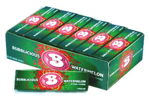 Amazon.com : Bubblicious Watermelon Wave: 18 Count : Chewing Gum ...