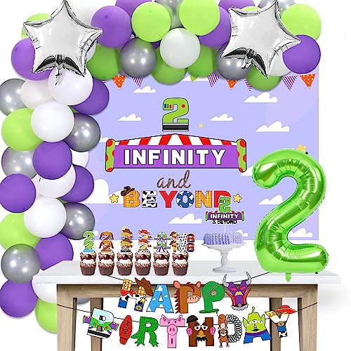 Snapklik.com : Crenics Two Infinity And Beyond Birthday Decorations ...