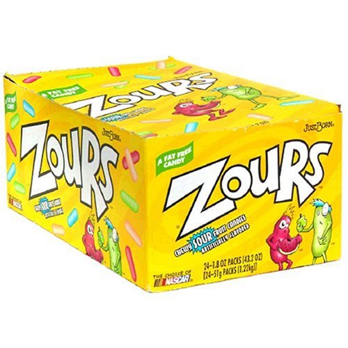 Amazon.com : Zours Candy, Original, 1.8-Ounce Bags (Pack of 24) : Hard ...