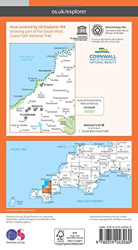 Redruth & St Agnes Map | Camborne & Perranporth | Ordnance Survey | OS ...