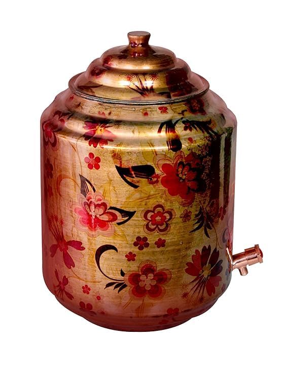 Buy GURUDEV Roll Over Image to Zoom in 15 Liter Copper Container,Copper ...