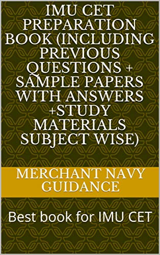 IMU CET Preparation book (including previous questions + sample papers ...