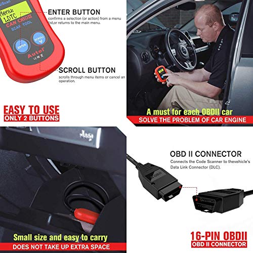 Autel MS300 OBD2 Scanner Code Reader, Turn Off Check Engine Light, Read ...