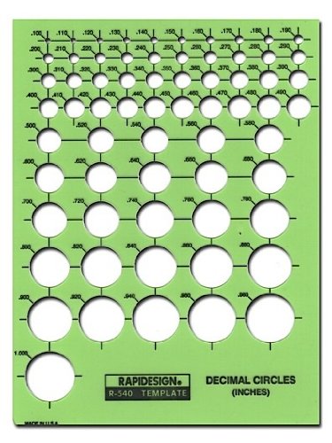 Decimal Circles Template (R540) : Amazon.in: Home & Kitchen