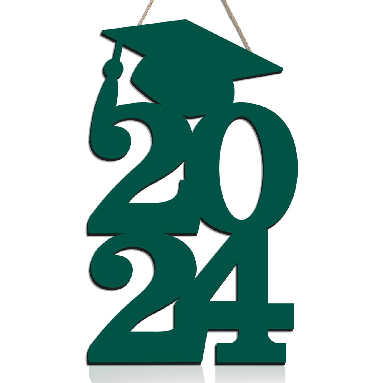 Amazon.com: 2024 Wood Sign Green Graduation Decorations Class of 2024 ...