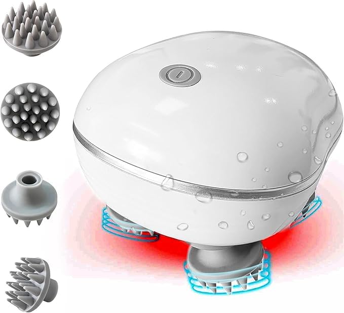 SOLVIC Revive Scalp Massager | 96 Silicon Kneading Points with Detachable Heads | Scalp, Body ...