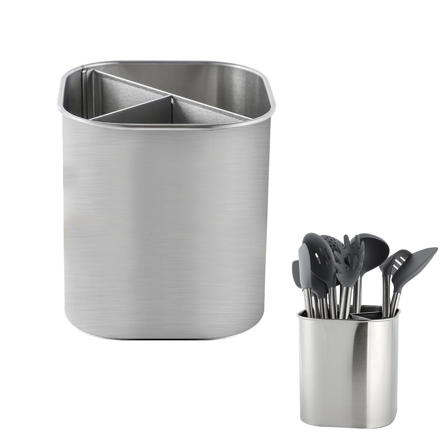 Amazon.com: Kozy Flair New Square form Rotating Utensil Caddy - Utensil ...
