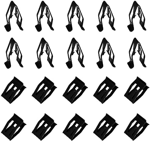 Amazon.com: Gistilli 20PCS Black Metal Dashboard Trim Clips, Automotive ...