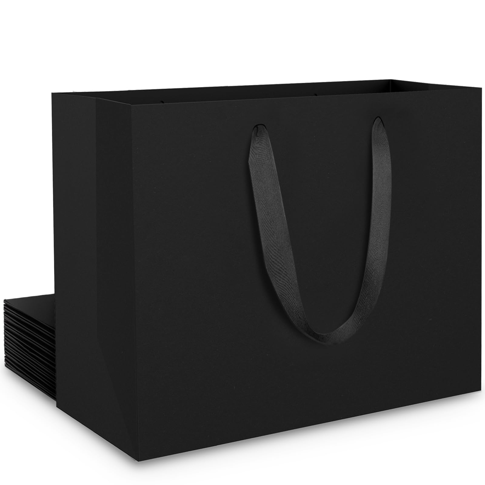 EUSOAR Black Gift Bags - 10PCS Extra Large Paper Bags with Handles ...
