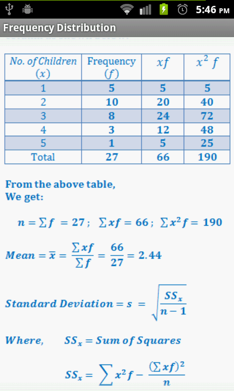 Statistics Quick Reference pro:Amazon.de:Appstore for Android