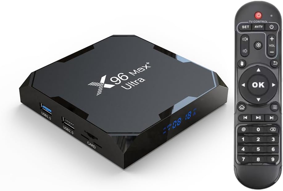 Amazon.com: VTNIU X96 Max Plus Ultra TV Box Android 11 Amlogic S905X4 4GB 32GB Support AV1 HDMI ...