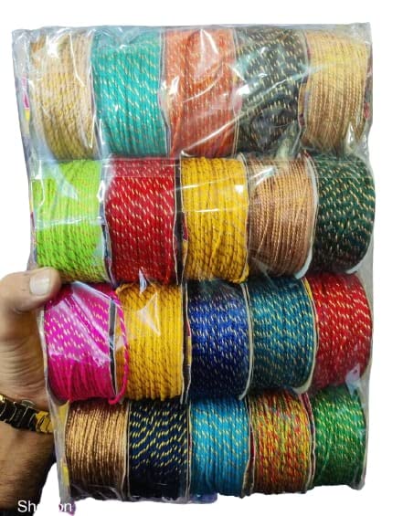 20PC Multicolour DORI for Blouse Each 10METER : Amazon.in: Clothing ...