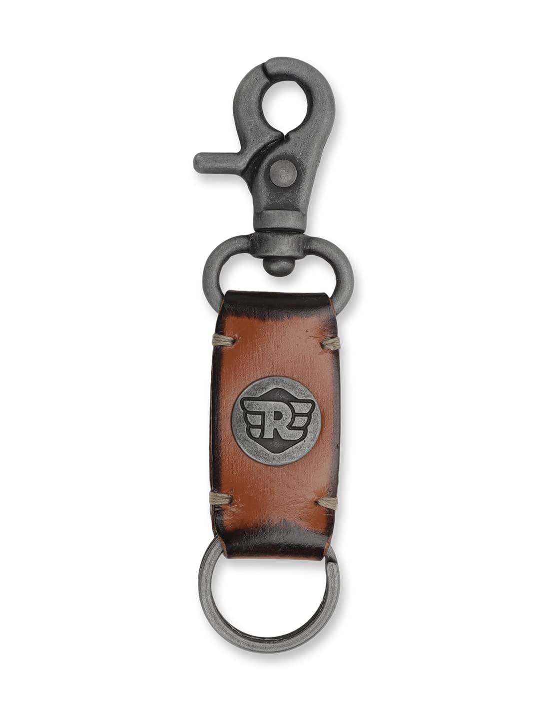 Royal Enfield Leather Key Chain Tan (RLCKCH000007), Multicolor : Amazon ...