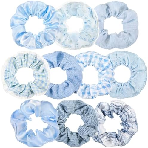 Amazon.com : Yuxung 10 Pcs Hair Scrunchies for Women Satin Silk ...