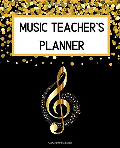 Music Teacher Planner: Daily Planner Calendar August 2019 to December ...