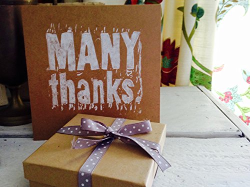 Amazon.com: Block Printed Thank You Cards - Set of 4 : Handmade Products