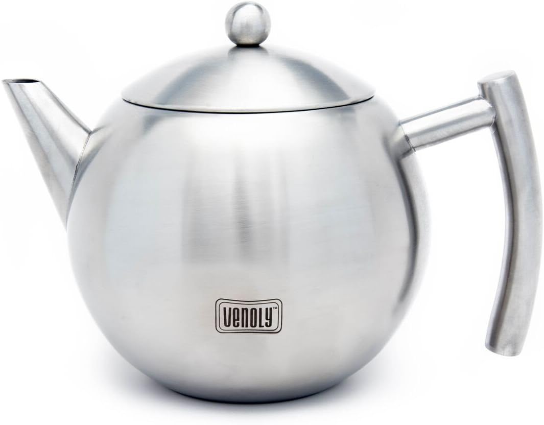 Amazon.com | Coffee Pot Teapot Stainless Steel Tea Kettle Cold Short ...
