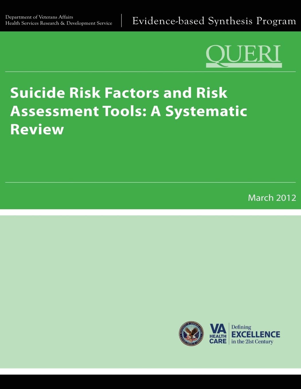 Suicide Risk Factors and Risk Assessment Tools: A Systematic Review ...