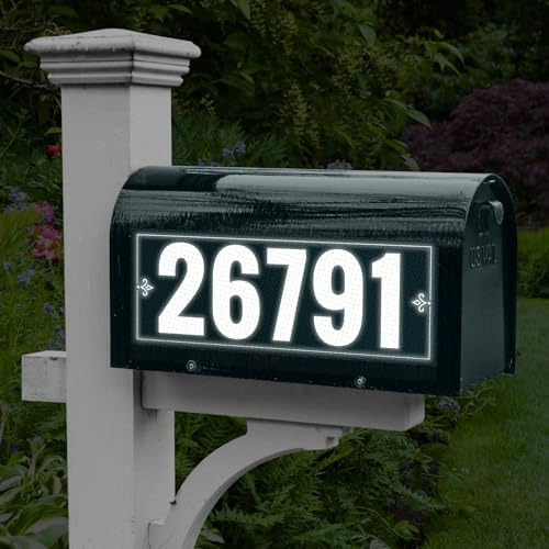 Amazon.com: Custom Reflective Vinyl Number Stickers, 3 Inch, For ...