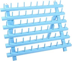 Amazon.com: NW Colorful 60-Spools Wooden Thread Holder Sewing and ...