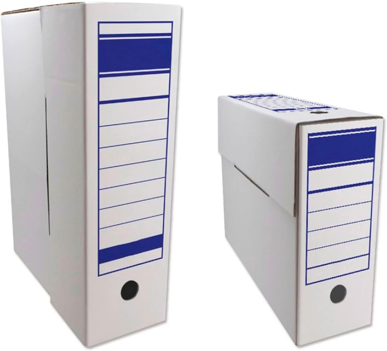 Archivador definitivo, caja archivo plegable de cartón, 2 posiciones ...