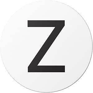 Amazon.com: Alphabet Letter Z Stickers (1 inch, Circle Dot - 300 Labels ...