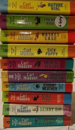 Carl Hiaasen 10 Book Set: Nature Girl, Lucky You, Basket Case, Sick ...
