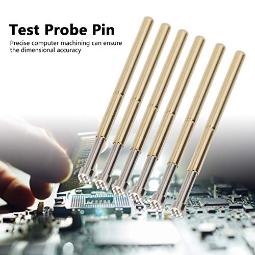 100Pcs Spring Test Tip, 9 Claws Brass Pogo Pins, P125H 2mm Spring ...