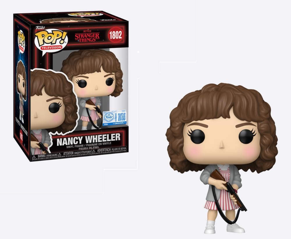 Amazon.com: Funko Stranger Things Season 5 Nancy Wheeler with Shotgun ...