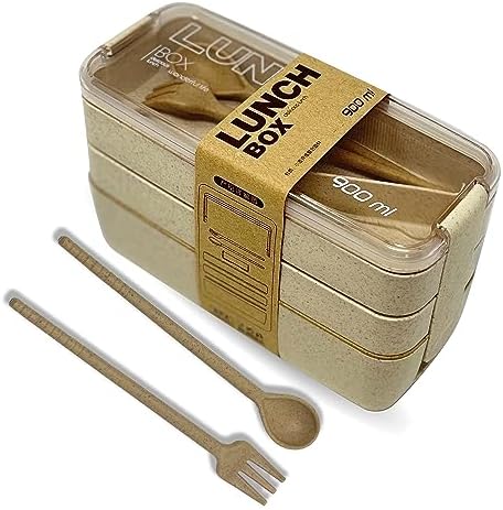 Bento Box Lunch Boxes,1300ML Stackable Box for Adults,Leak-Proof Lunch Container with ...