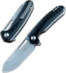 Amazon.com : TWO SUN Knife Folding M390 Stonewash Blade Titanium Handle ...