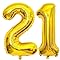 Amazon.com: Lovoir 40 Inch Gold 12 Number Balloon 21 Large Size Jumbo ...