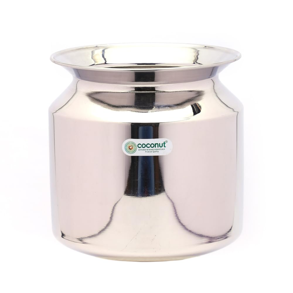 Buy coconut Kundi Stainless Steel Water Pot/Container - 1 Unit - 1000ML ...