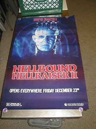 HELLBOUND- HELLRAISER 2 /ORIG. U.S. ONE SHEET TEASER MOVIE POSTER(CLIVE ...