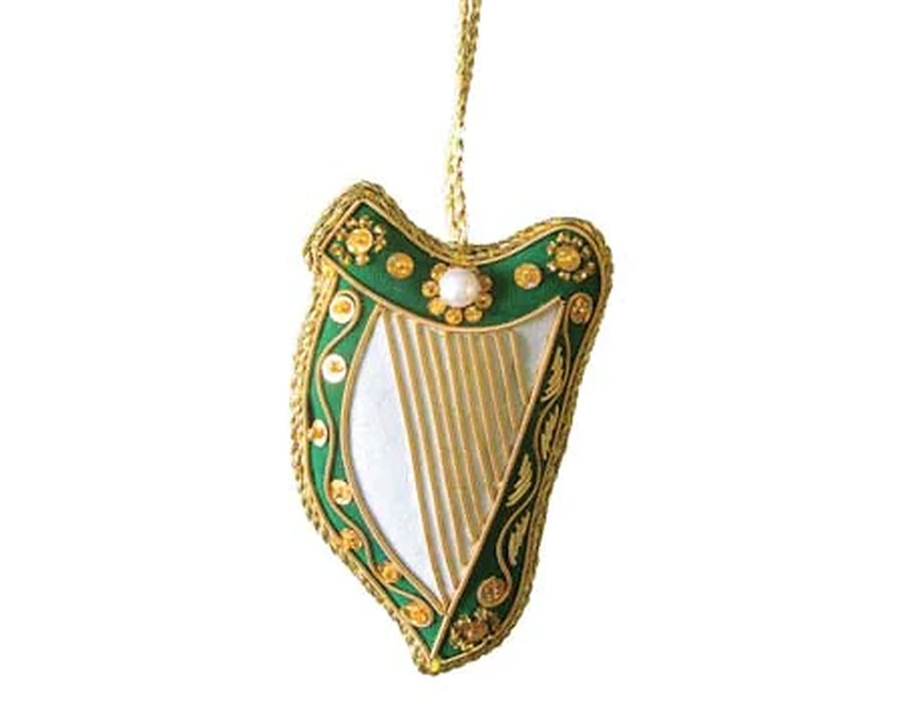 Amazon.com: Royal Tara Harp Hanging Ornament Velvet and Gold Thread ...